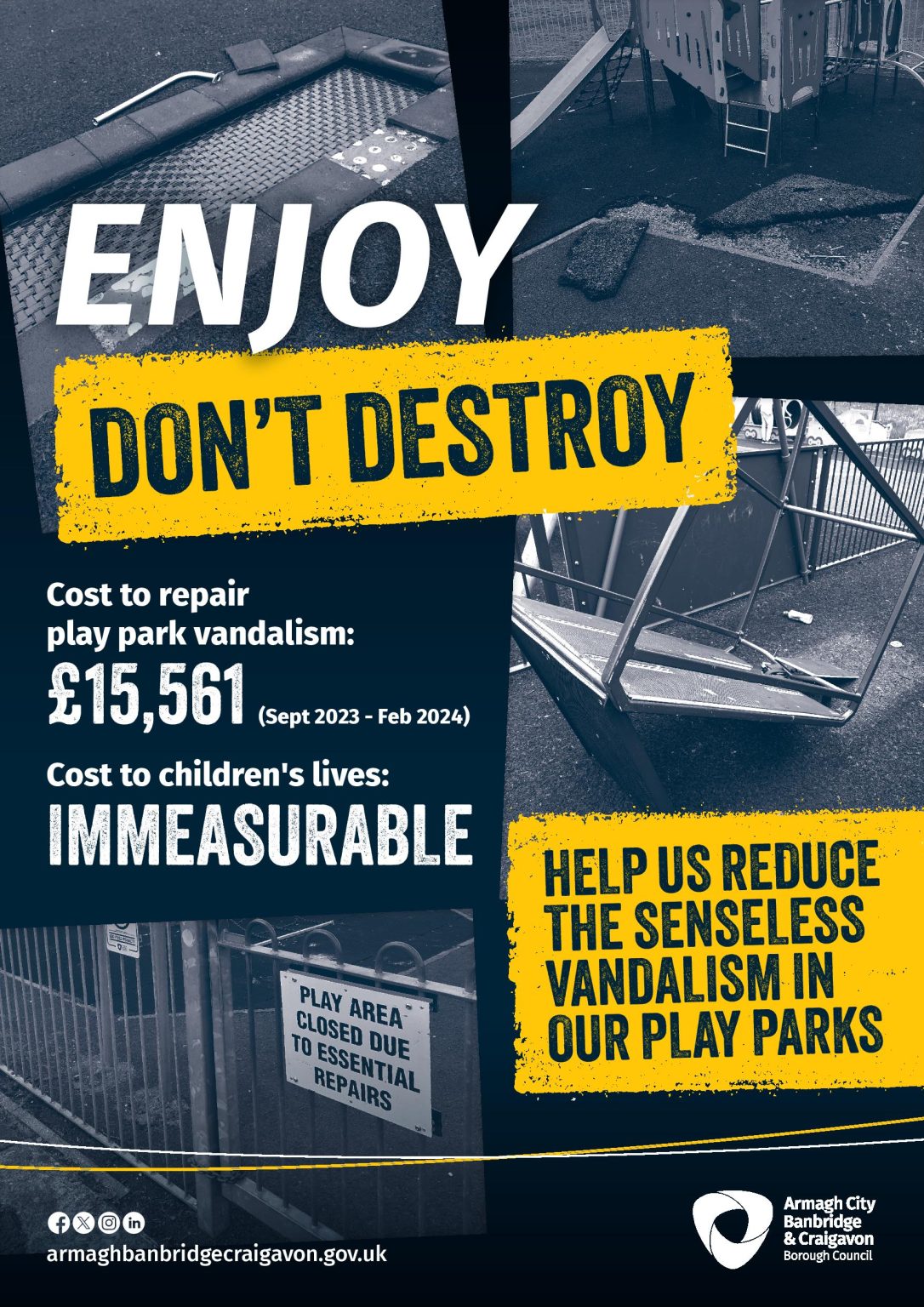 Stop the senseless vandalism in our play parks - Armagh City, Banbridge ...