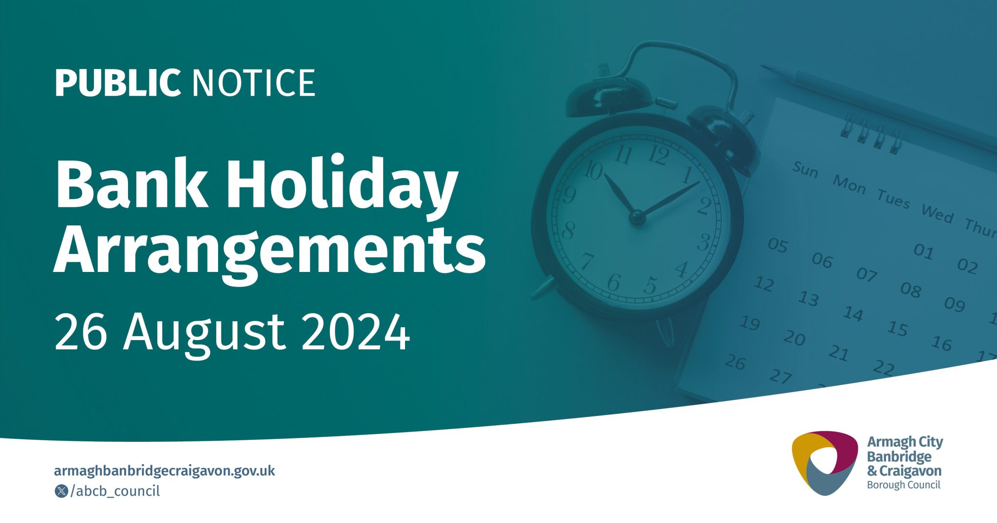 Bank holiday arrangements - Armagh City, Banbridge and Craigavon ...