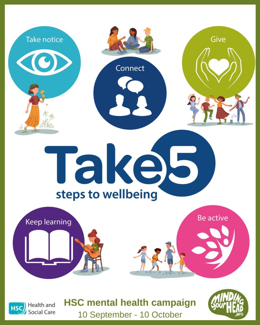 Campaign urges people to ‘Take 5’ for better mental health | Armagh ...