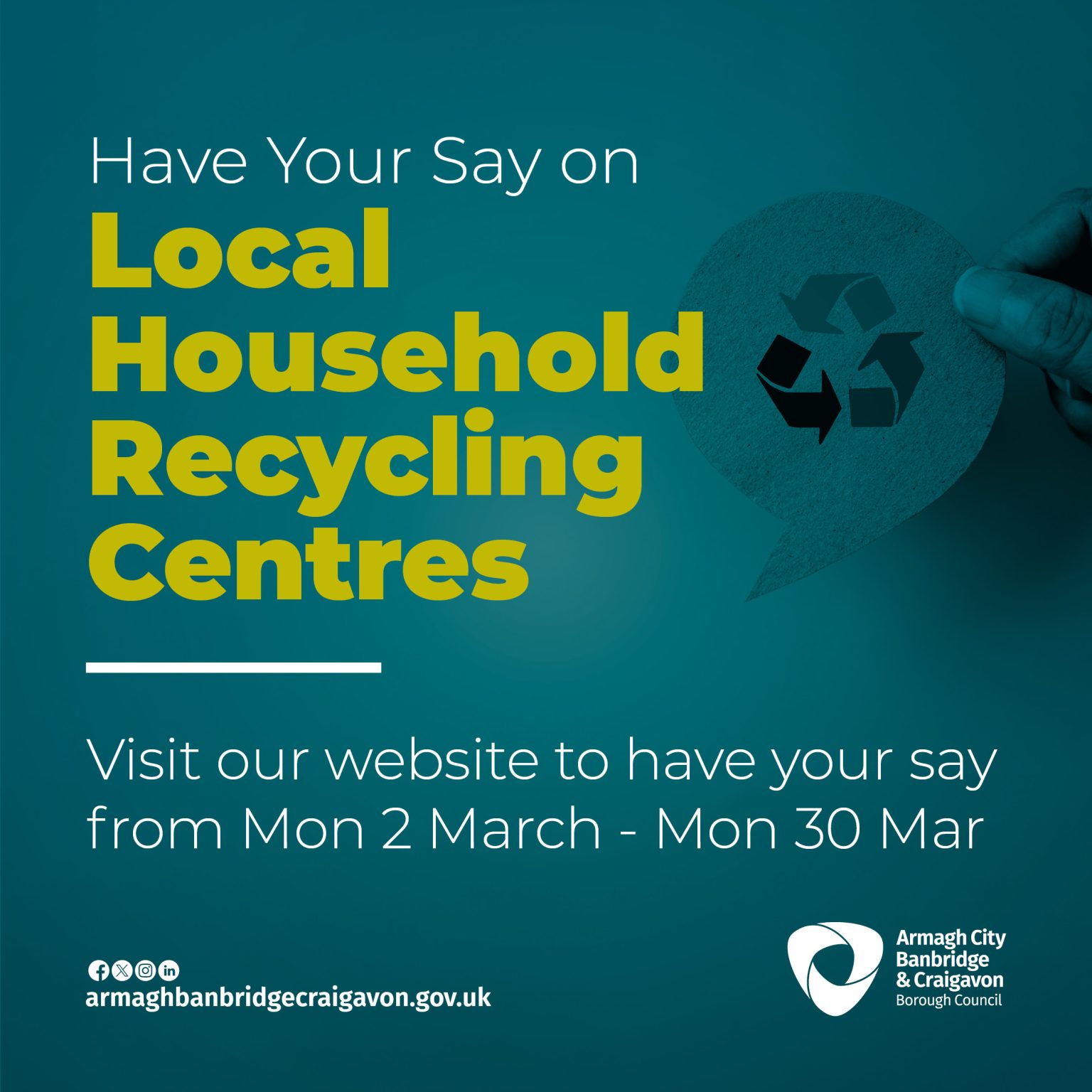 Public survey opens on recycling centres - Armagh City, Banbridge and ...
