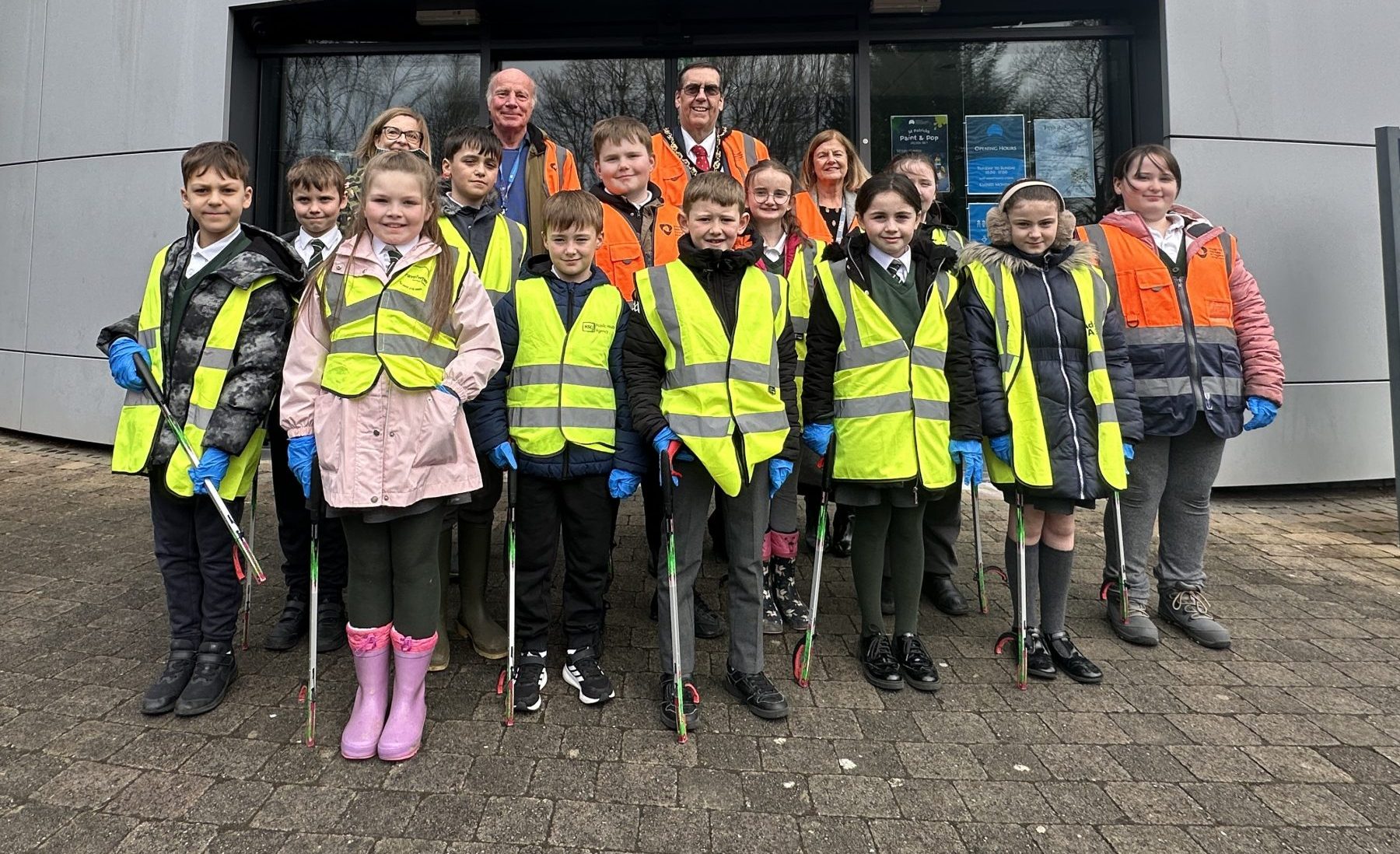 Pupils bring star quality to Big Spring Clean at Armagh Planetarium ...